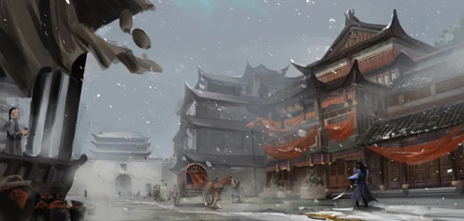 中国风写实场景气氛图来自cgbook.cn (1274)-花瓣网