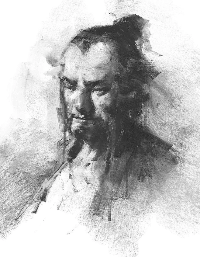 Study_14, Greg Rutkowski : Practice study made in Photoshop CS5-花瓣网