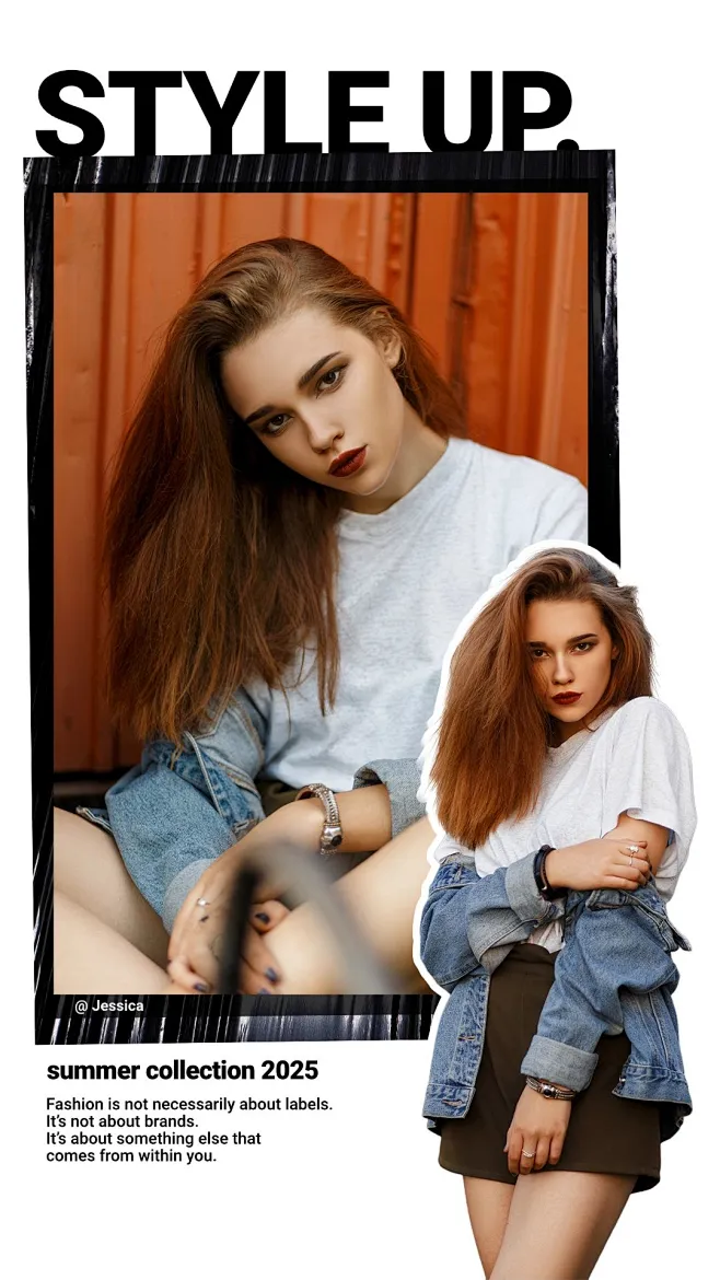Fashionable Summer Collection Women's Wear Display Ecommerce Story素材-花瓣网