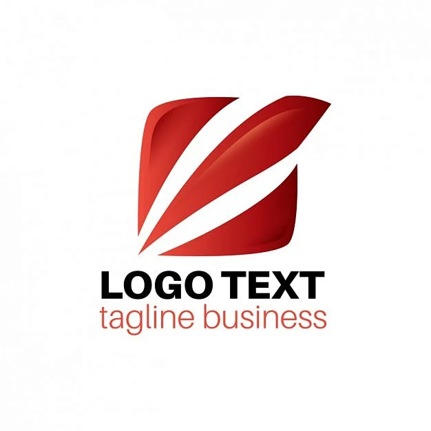 Red abstract logo-花瓣网