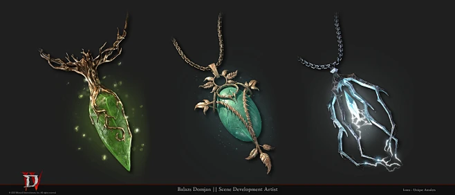 Diablo IV - Icons - Unique Amulets-花瓣网