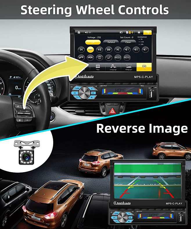 Amazon Car Stereo Single Din Touch Screen Car Radio With Apple