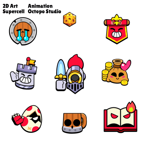 Brawl Stars U62 - 2d animation-花瓣网