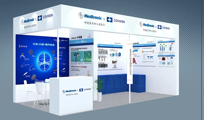 展位展台设计分享3D建模效果图-花瓣网