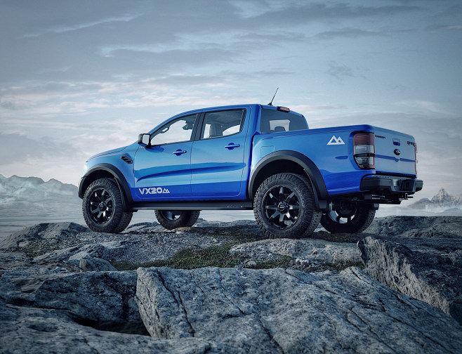 3D automotive car CGI corona exterior Landscape Photography raptor ...