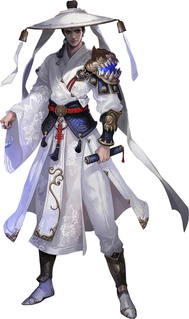 中国风男性角色原画中国风写实角色原画来自cgbook.cn (225)-花瓣网