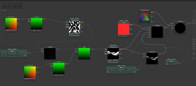 shaderforge_条带-花瓣网