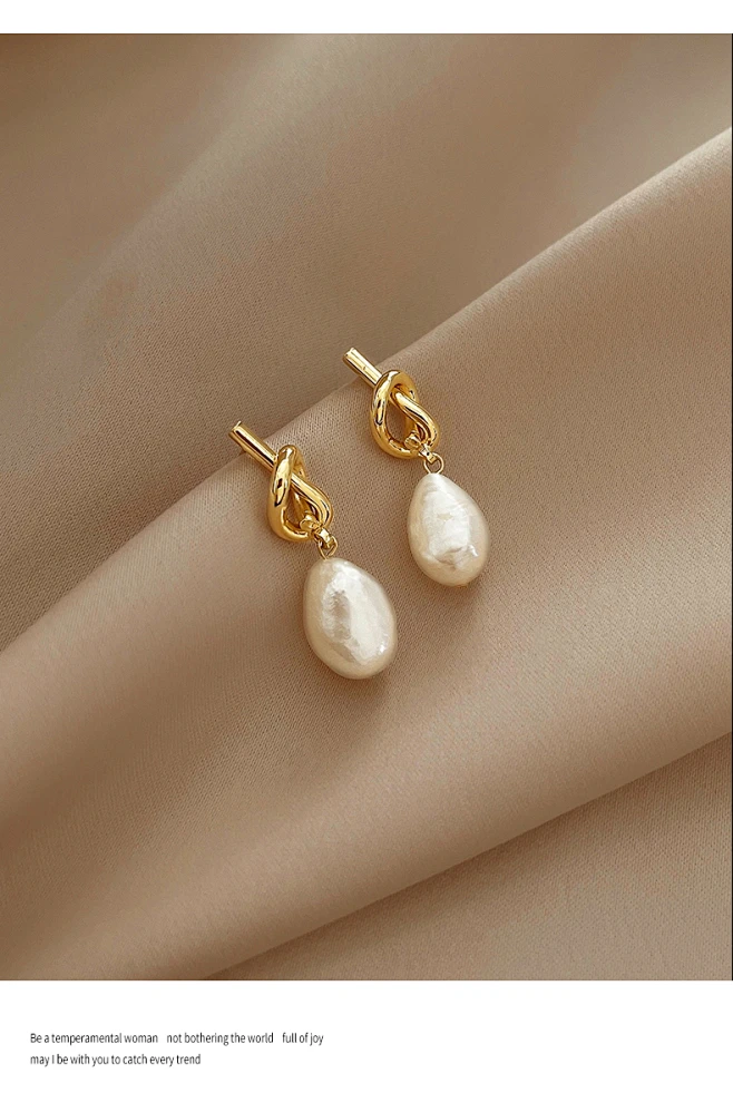 法国【设计师】Classy key 天然巴洛克淡水珍珠耳环小众轻奢耳坠-淘宝网-花瓣网
