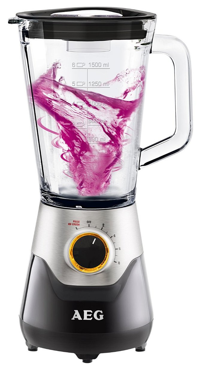 AEG SB5700BK 5 Series Blender with TruFlow Stainless Steel Blades, 700 ...