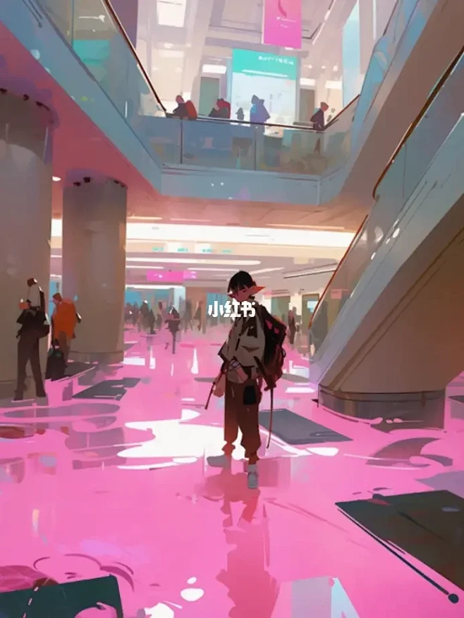 AIGC |splatoon喷射战士粉色袭击