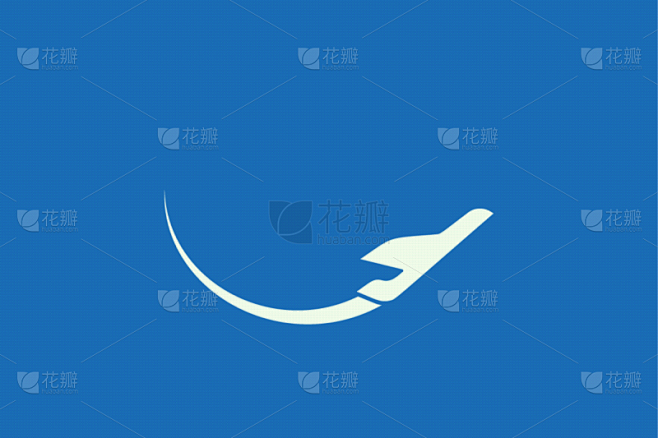 plane shape design minimalist and simple logo