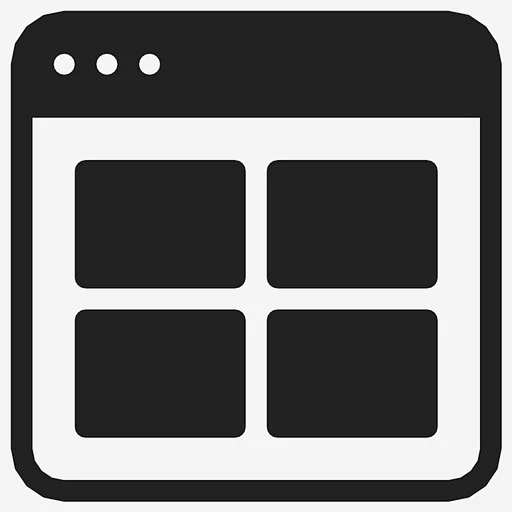 网格视图应用程序大 https://88ICON.com 网格视图 应用程序 大 移动 web windows和应用程序实心图标-花瓣网