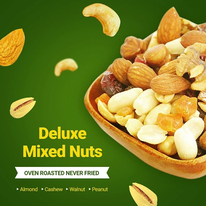 Mixed Nuts Consumer Packaged Fast Food Snacks Ecommerce Product Image素材-花瓣网