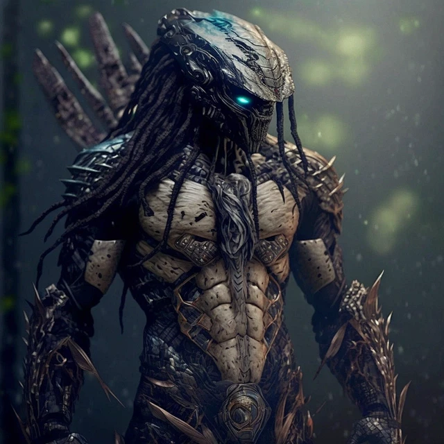 Predator, ripped full body armor, ultra-detailed, ultra-realistic, sci ...