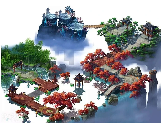 楚桥转精品游戏地图 61P-2D场景资源-微元素 - Element3ds.com!-花瓣网