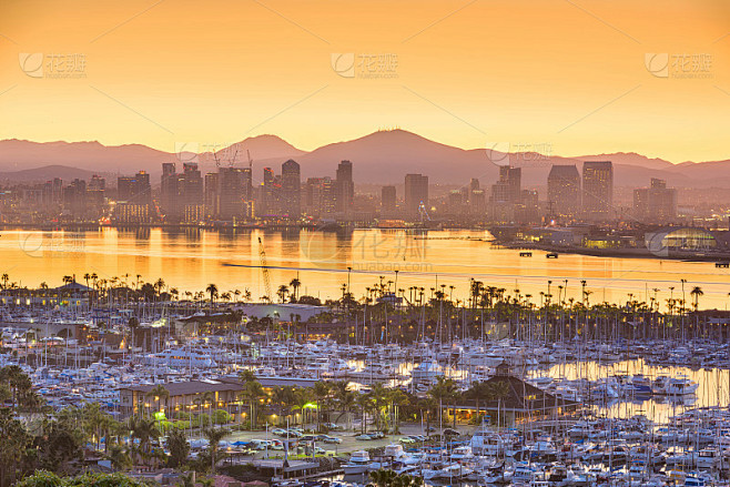 圣地亚哥，加利福尼亚，美国城市景观