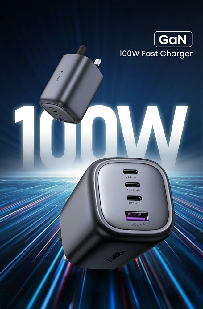 297.1HKD 40% OFF|Ugreen Uk Plug Gan 100w 65w Fast Charger | Usb Port ...