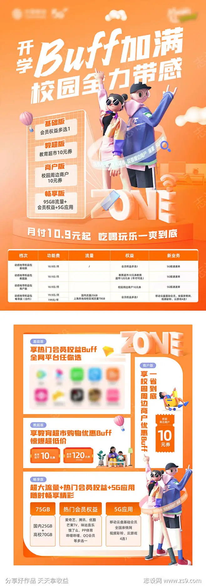 通信运营活动DM宣传单页-素材库-sucai1.cn-花瓣网