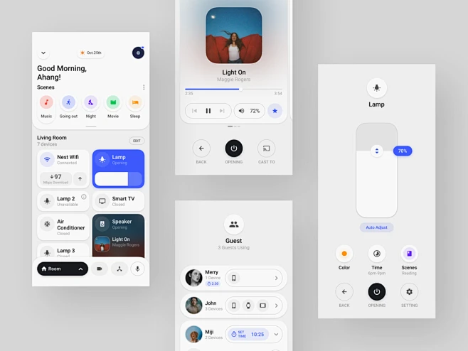 Smart Home Concept Application app application behance concept design ...