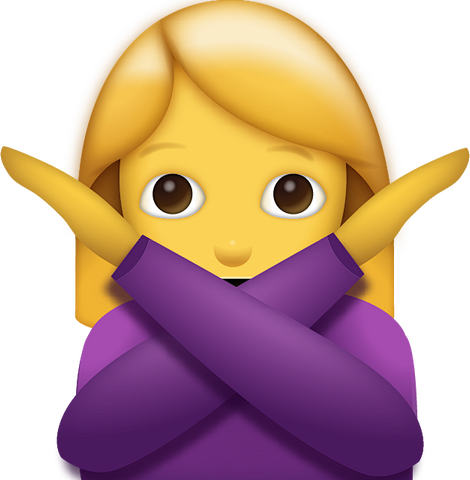 Woman Saying No Emoji [Download iPhone Emoji]