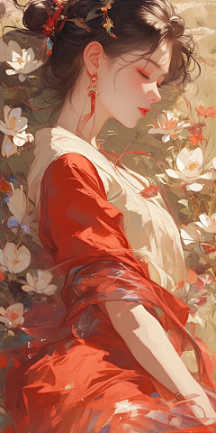 AI---MJ、SD-花瓣网|陪你做生活的设计师 | 春分简约创意节气海报