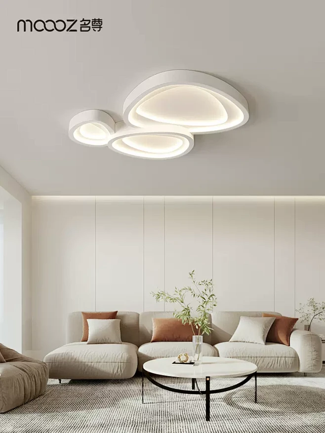 客厅led吸顶灯现代简约大气2022年新款创意轻奢全屋套餐组合灯具-tmall.com天猫-花瓣网