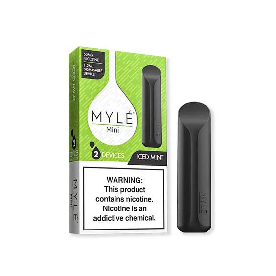 MYLE Vape Mini – Best Iced Mint Disposable Device New-花瓣网