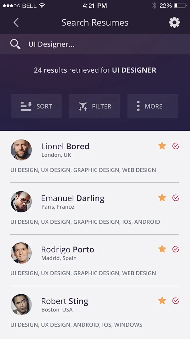 Dribbble-job-board-app-iphone-6-resume-ui-design-full-花瓣网