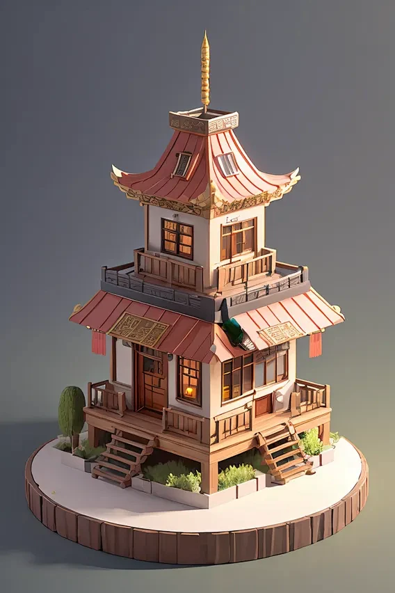 3D小场景-LoRA-沉默是静-LiblibAI-花瓣网