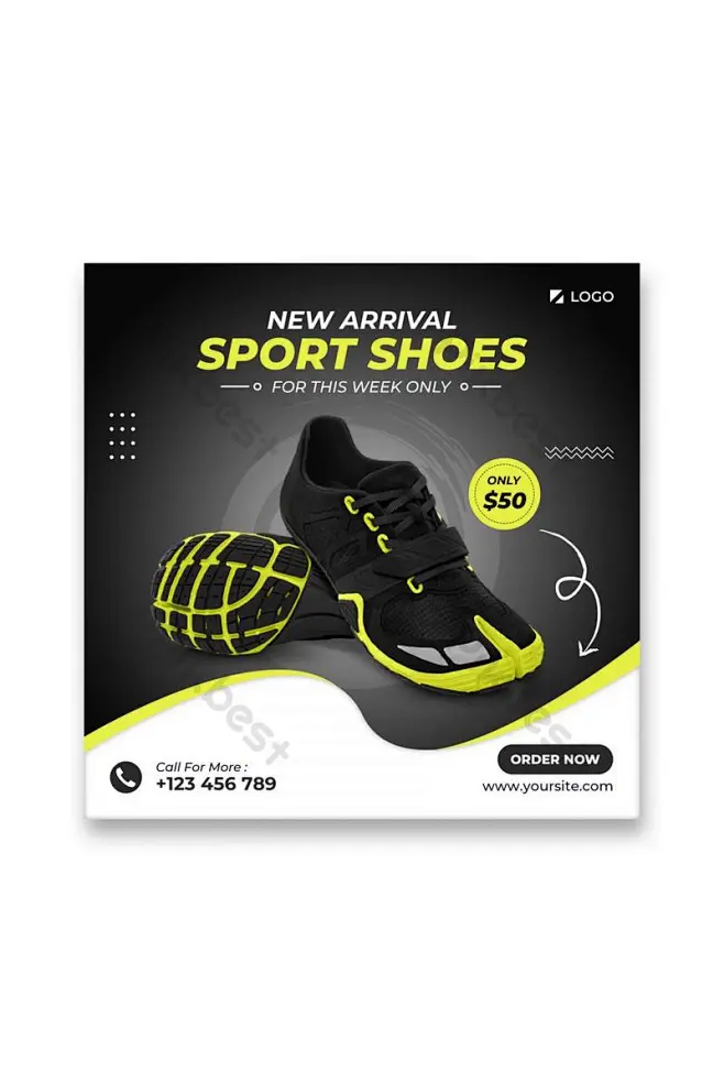New arrival sport shoes social media post | PSD Free Download - Pikbest ...