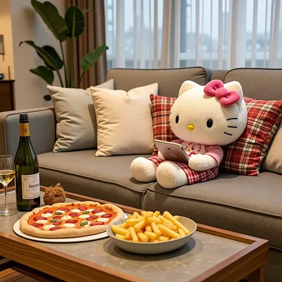 可爱毛绒Hello Kitty 凯蒂猫-LoRA-龙猫AI-LiblibAI-花瓣网