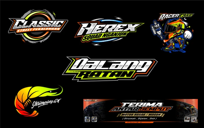 create a professional racing and automotive logo design-花瓣网