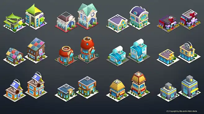 Dreamcity: Metropolis – 3D low poly buildings models : Related Post ...