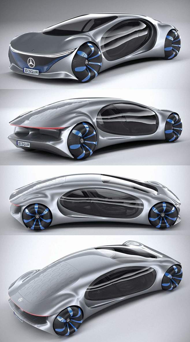 Mercedes Benz Vision Avtr Concept 2020奔驰阿凡达概念车3D模型（OBJ,FBX,MAX,C4D,LWO）