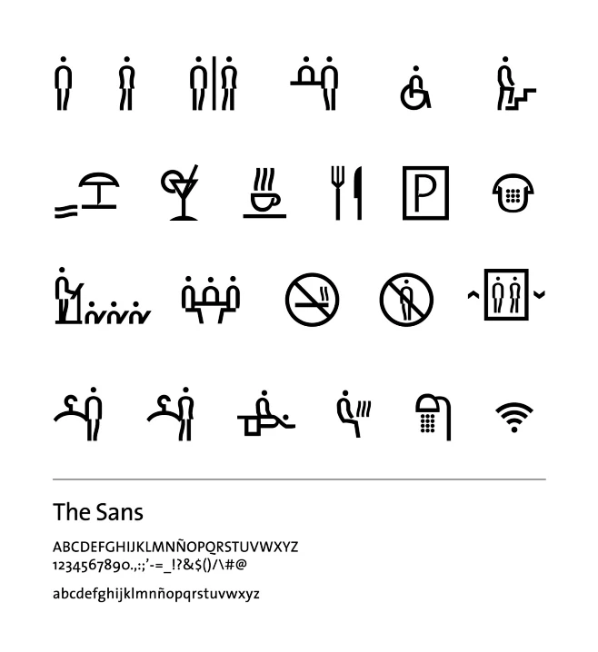 iconography wayfinding sign MasInfinito-花瓣网