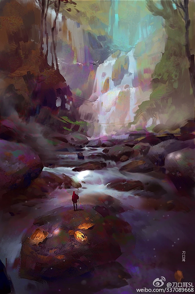 岩石原画山石原画石头原画来自cgbook.cn (312)-花瓣网