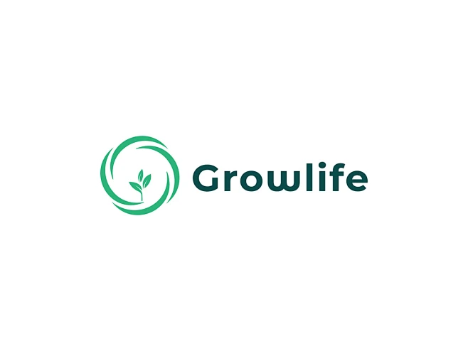 Growlife标志设计抽象标志农业农业标志品牌品牌创意标志发展生态品牌金融标志公司标志成长标志图标插图标志设计标识标志简约现代标志树标志-花瓣网