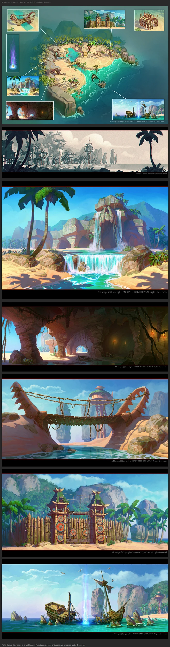 #一般场景# Environments for Yotto Group on Behance-花瓣网