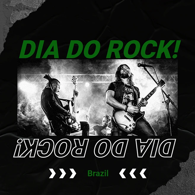 Fashionable Brazilian Rock Day Festival Instagram Post素材-花瓣网