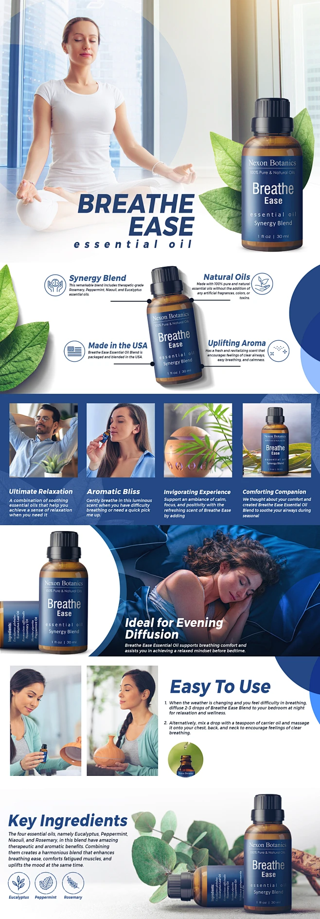 Breath Ease - Amazon A+ - EBC :: Behance-花瓣网