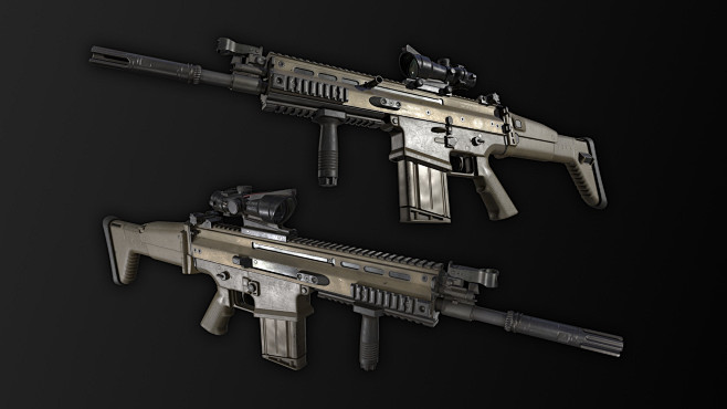 SCAR-H , Cohen Brawley : This SCAR H was modeled for CGMA "Weapons ...