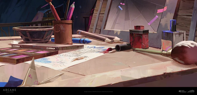 Arcane matte painting-花瓣网