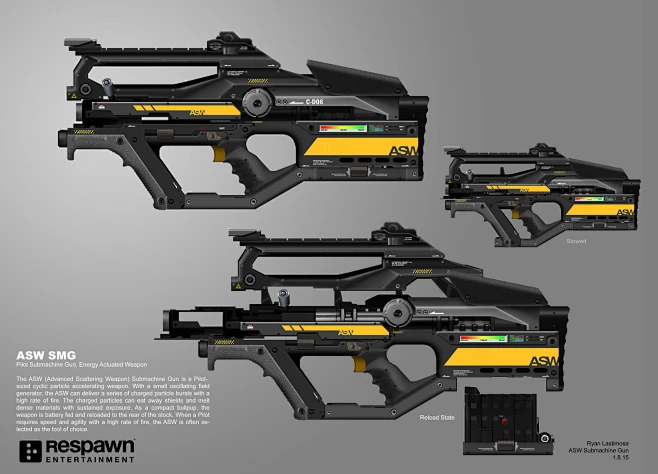 Titanfall 2 L-Star LMG, Ryan Lastimosa : The original design for the L ...