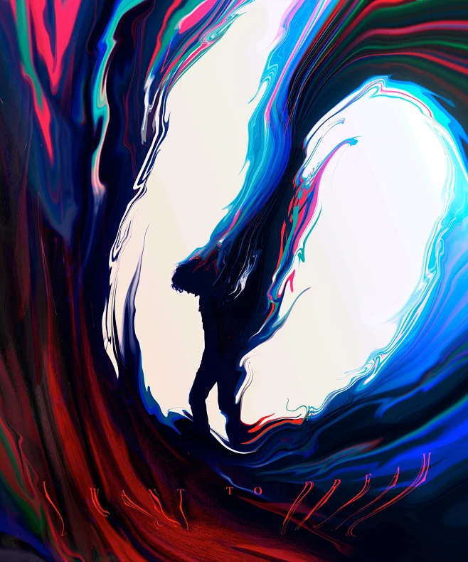 Chromatic Tempest Series : A series of poster designs with heavy use of ...