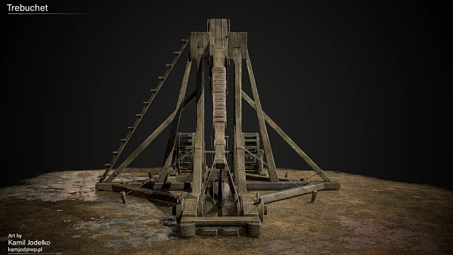 King Arthur's Trebuchet, Kamil Jodełko : My submission for Artstation's ...