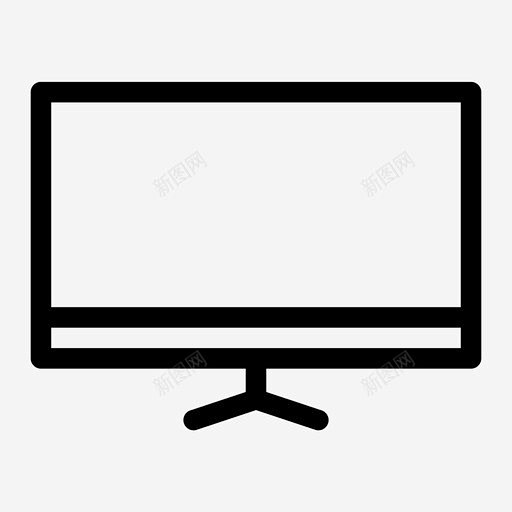 显示器电脑屏幕显示屏图标 平面电商 创意素材