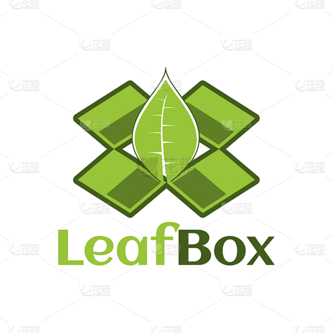 leaf box logo ideas inspiration logo design