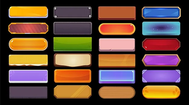 Game buttons set-花瓣网