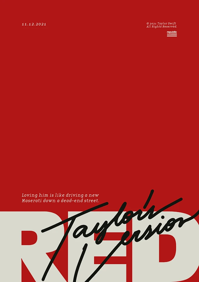 Red (Taylor's Version) Posters-花瓣网