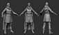Several high poly models